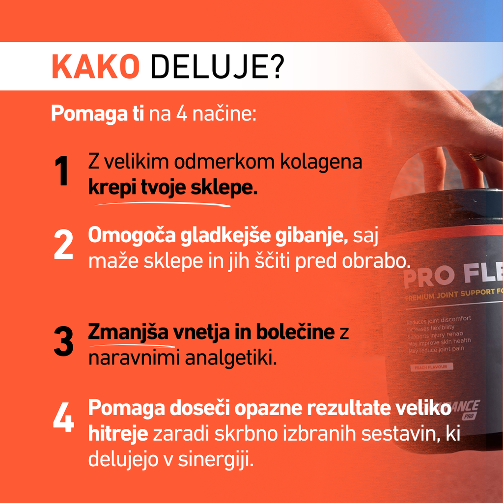 Pro Flex 4Endurance Pro: povečaj zdravje svojih sklepov