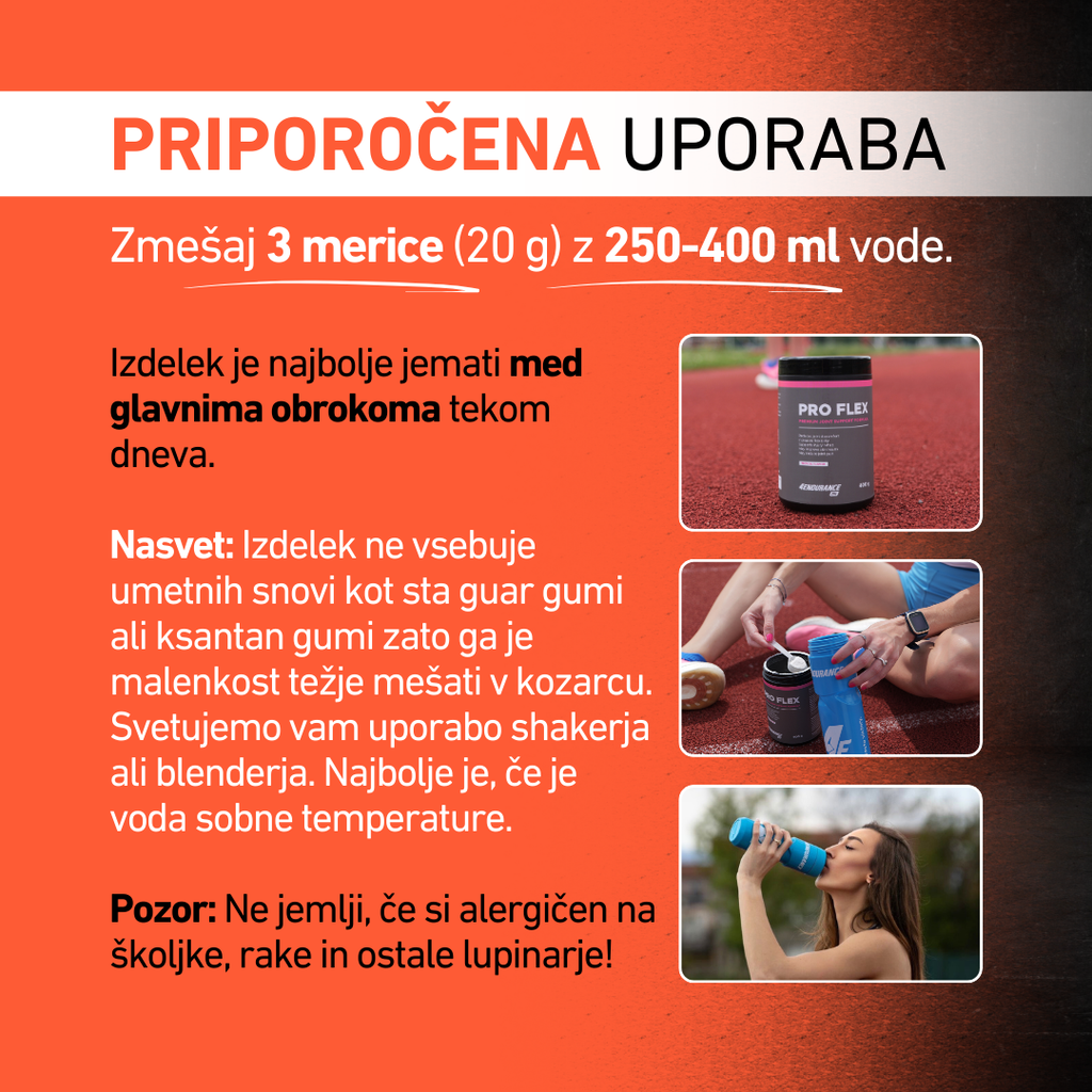 Pro Flex 4Endurance Pro: povečaj zdravje svojih sklepov